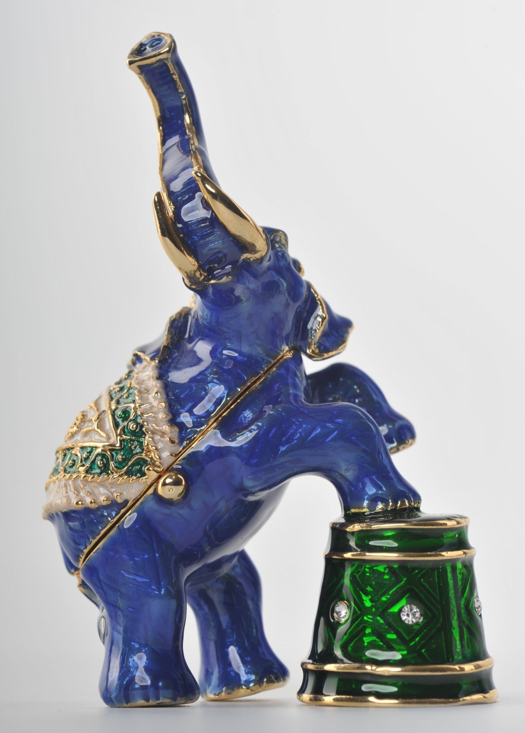 Blue Elephant on Green Stage