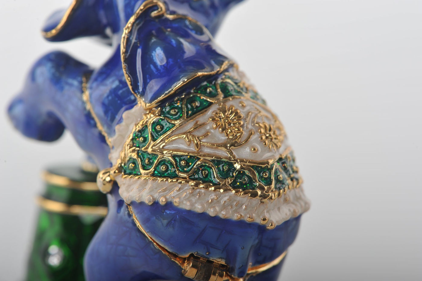 Blue Elephant on Green Stage