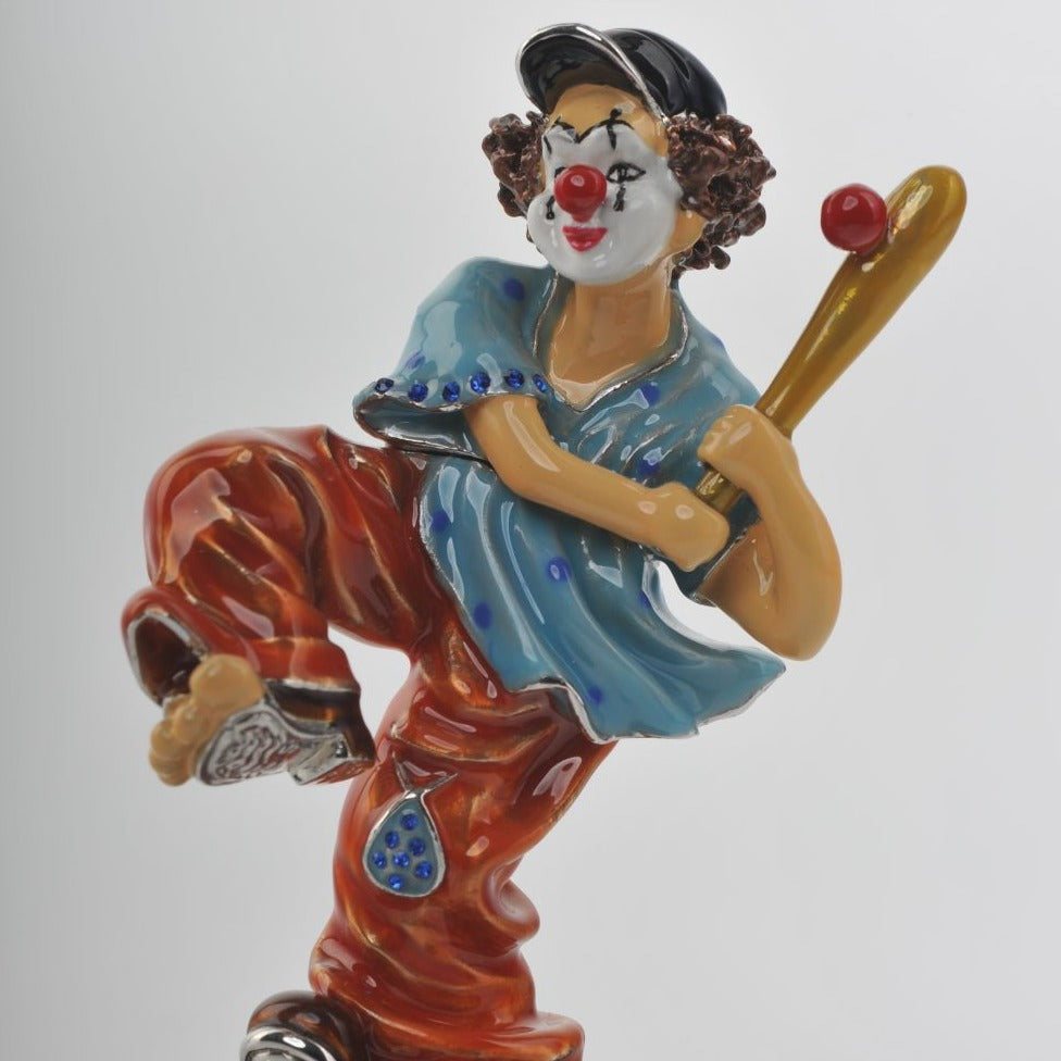 Circus Clown Playing Baseball