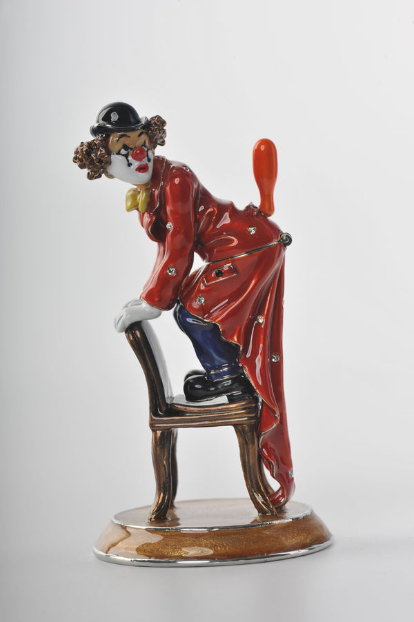 Clown Standing on a Chair