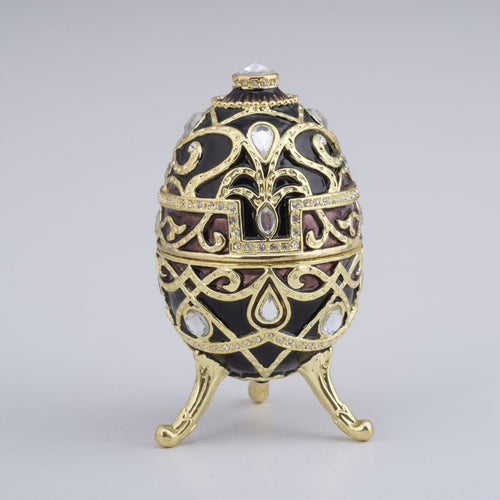 Gold & Black Faberge Style Egg