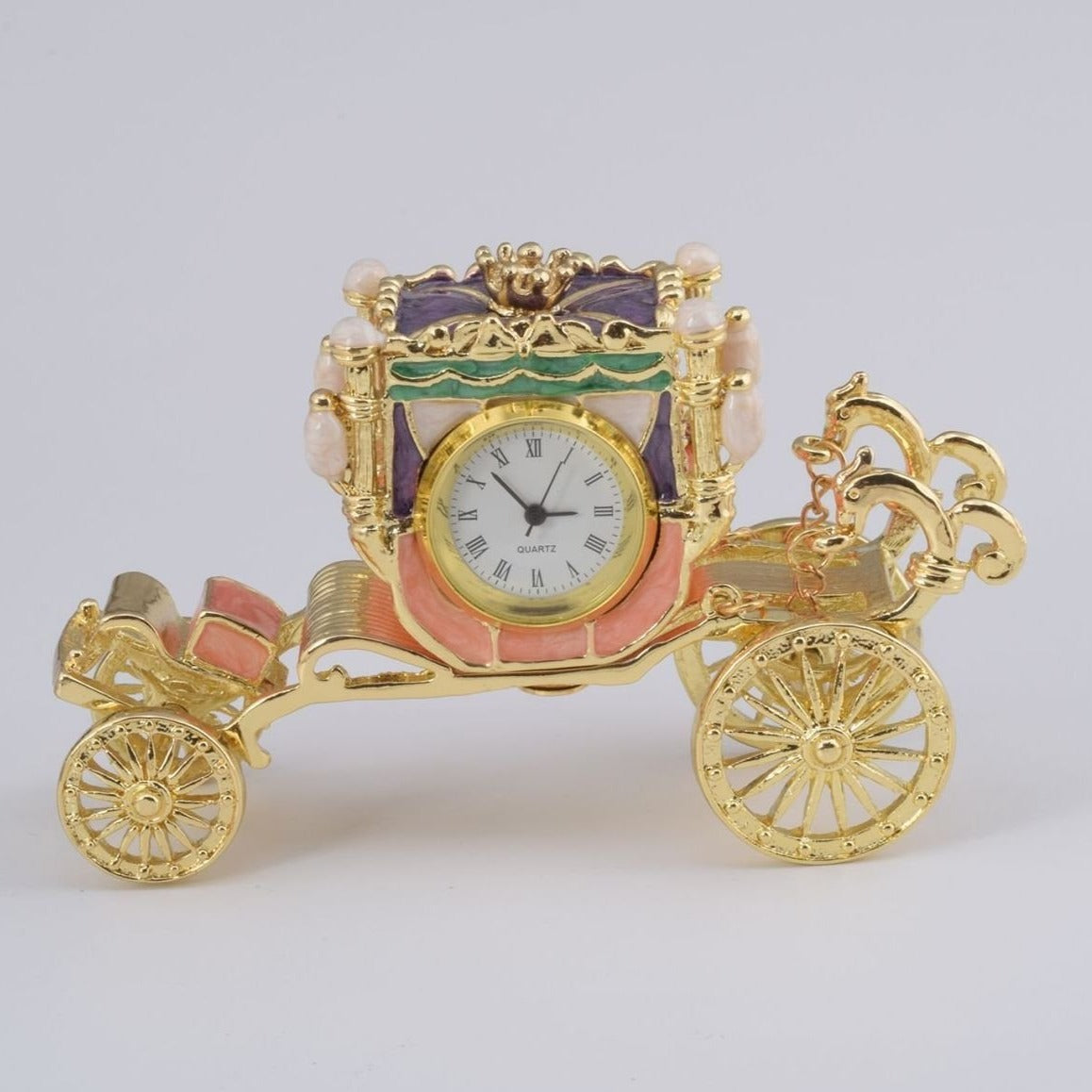 Golden Carriage with a Clock