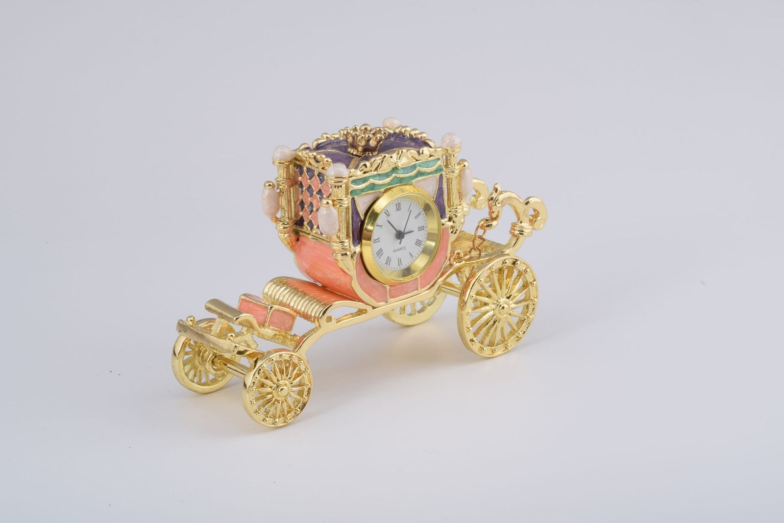 Golden Carriage with a Clock