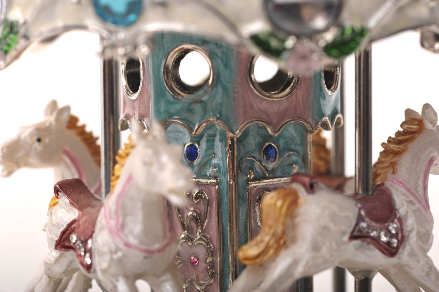 Musical Pink Horse Carousel