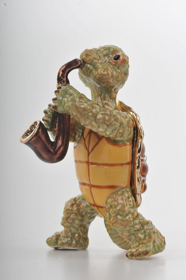 Turtle Playing the Saxophone