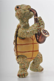 Turtle Playing the Saxophone
