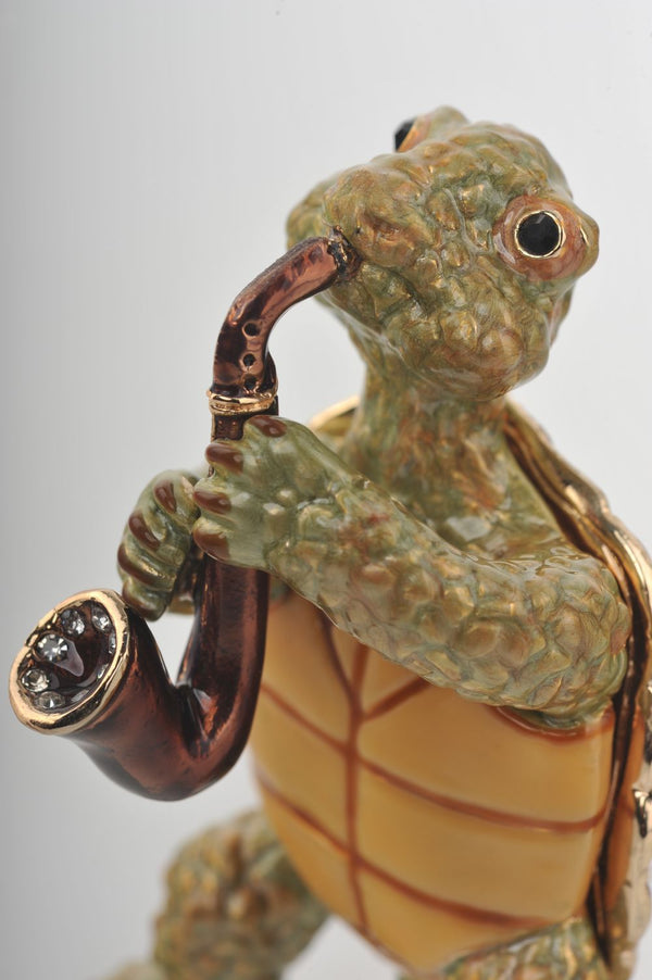 Turtle Playing the Saxophone