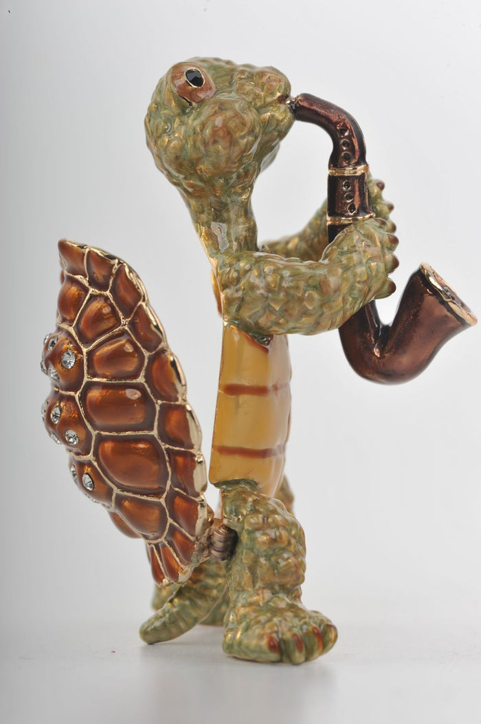 Turtle Playing the Saxophone